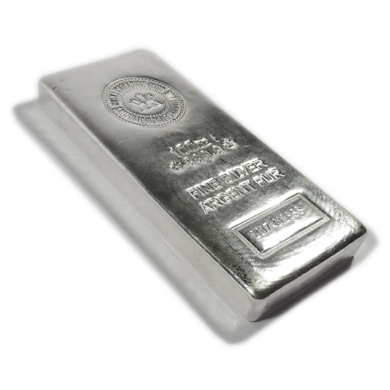 Zaner Precious Metals. Premium 100 oz Silver Bar .999+ Fine (JM ...