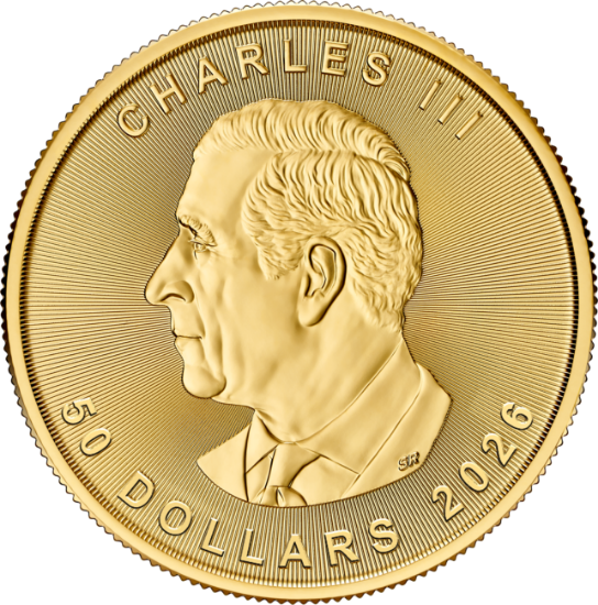 Zaner Precious Metals. 2026 Canadian Gold Maple Leaf, 1 Troy ounce
